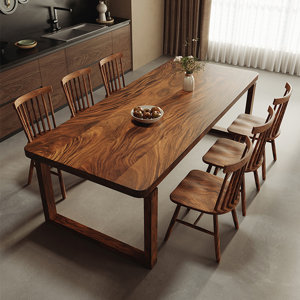 Greyleigh Simple Modern Home Dining Table Rectangular 70.86'' L x 31.49'' W Dining Set | Wayfair